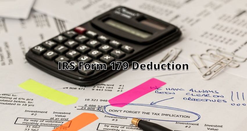 IRS Form 179 Deduction ⏬